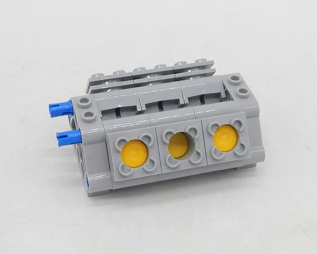 LEGO TECHNIC ACCESSORIES Engine Block Cylinder Piston - New Light Grey ...