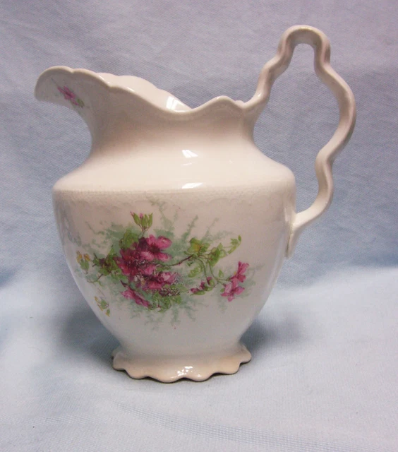 PITCHER/MILK JUG HOMER Laughlin 1900s Scalloped Base Serpentine Shape ...