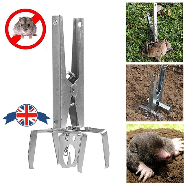 MOLE ELIMINATOR TRAP Multi-Function Rat Galvanized Catch Trap Wild ...