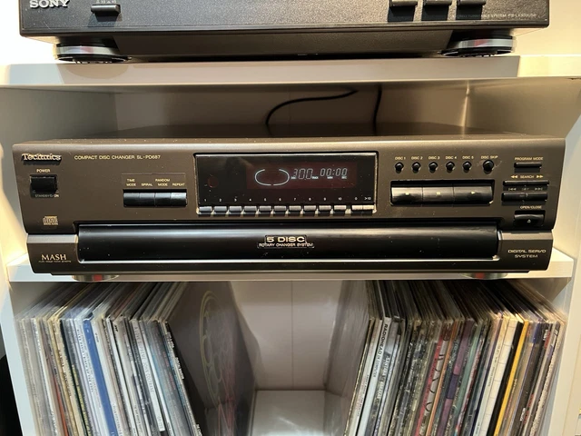 TECHNICS SL-PD687 CD Changer 5 Compact Disc Player MADE IN JAPAN / MASH ...