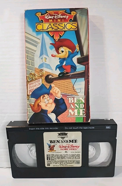 WALT DISNEY MINI Classics - Ben and Me VHS ~ Benjamin Franklin Mouse ...