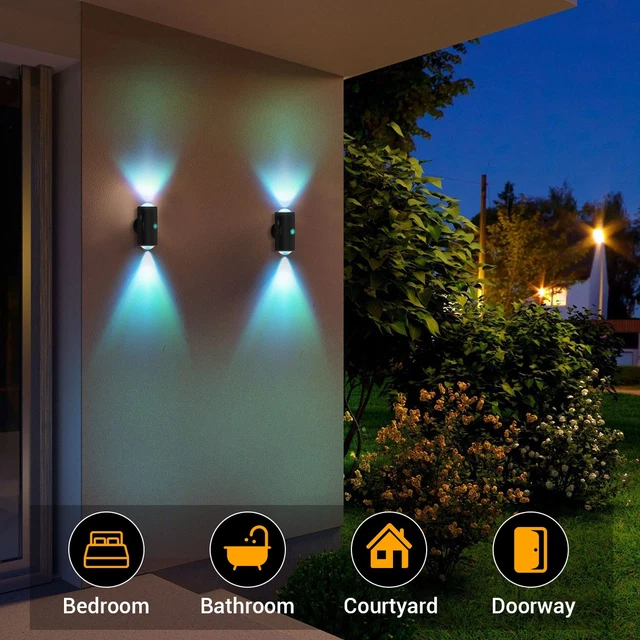 RECHARGEABLE LED SMART Night Lights with Motion Sensor RGB Gradient ...