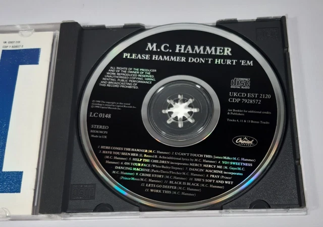 MC HAMMER PLEASE Hammer Don't Hurt 'Em Music CD Album VGC $6.94 ...