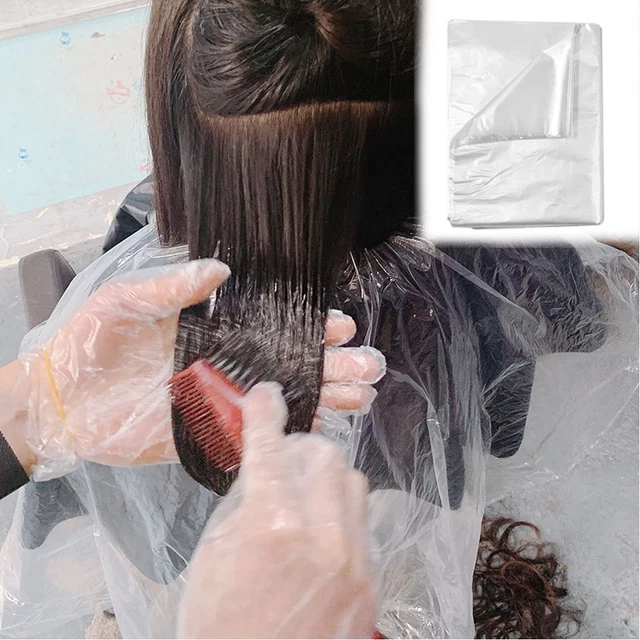 HAIRDRESSING CLOTH DISPOSABLE Hair Cutting Cape Hair Salon Capes Perm ...