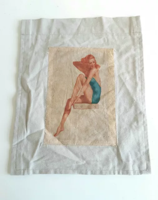 1950s Erotic Risque Ginger Pin Up Girl Bathing Beauty Pop Art Wall