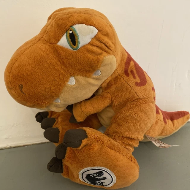JURASSIC WORLD ORANGE T-rex dinosaur soft toy plush £4.50 - PicClick UK