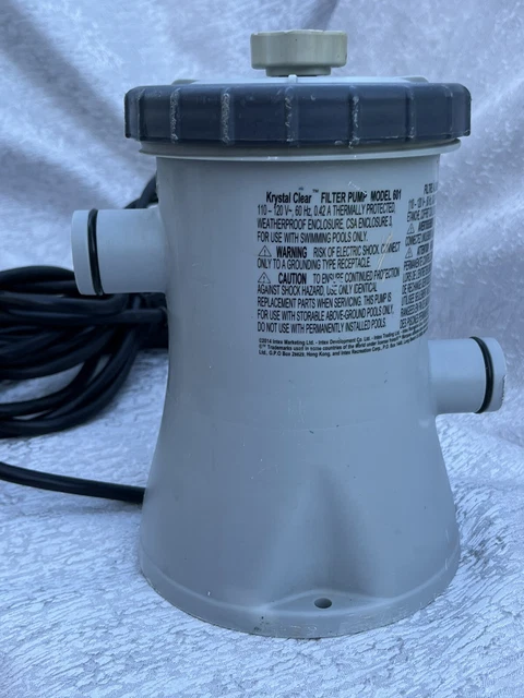 INTEX KRYSTAL POMPA Filtro Trasparente Modello 601M Usata EUR 25,86 ...