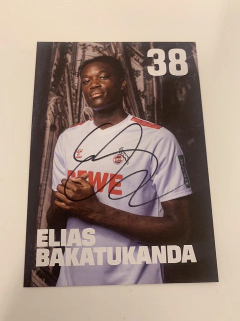 AUTOGRAMMKARTE VON ELIAS Bakatukanda 1.FC Köln 2023/2024 23/24 EUR 1,00 - PicClick FR