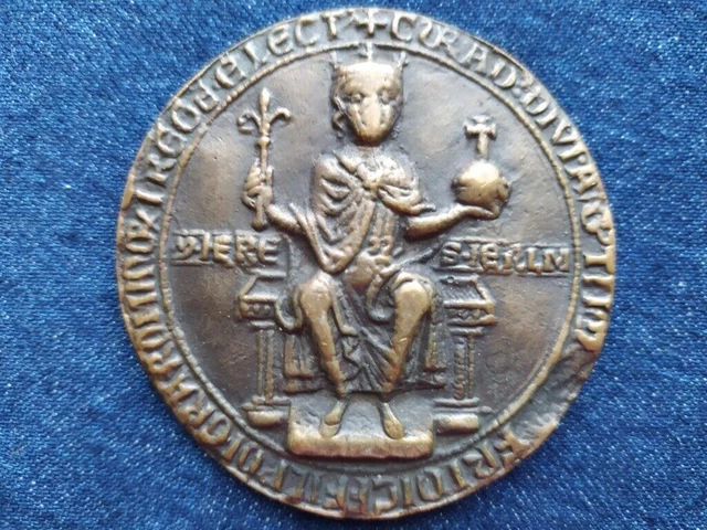 ARC. GERMAN KING Konrad's royal seal commemorative medal £29.99 ...