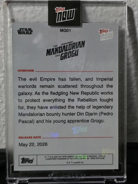 2026 TOPPS NOW – The Mandalorian and Grogu Poster Card #MG01 £9.06 ...