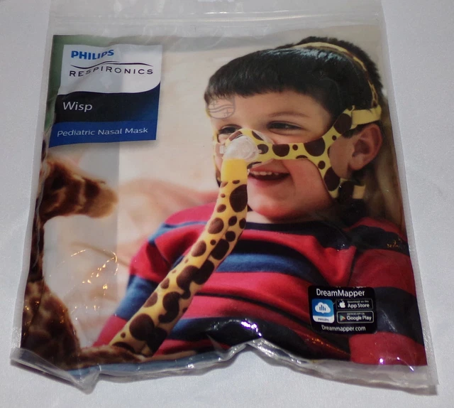 PHILIPS RESPIRONICS WISP Pediatric Nasal Mask NEW Giraffe Ped VIP Fit ...