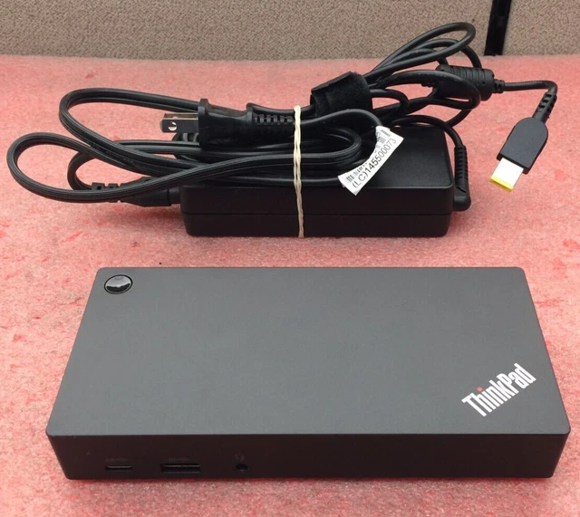 LENOVO THINKPAD USB-C Docking Station Gen 2 LDC-G2 Type 40AS w/Adapter ...