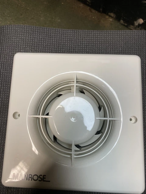 MANROSE EXTRACTOR FAN XF100T 220-240V~ 50Hz 20W IP44 T TIMER MINUTES 1 ...