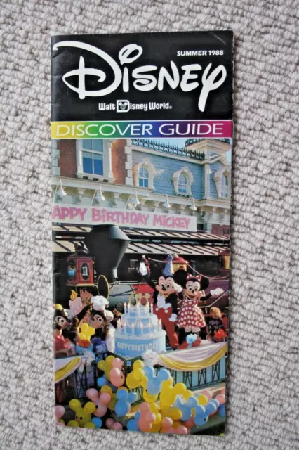 WALT DISNEY WORLD Discover Guide 1988 Mickey's 60th birthday £6.00 ... WALT DISNEY WORLD Discover Guide 1988 Mickey's 60th birthday £6.00 ...