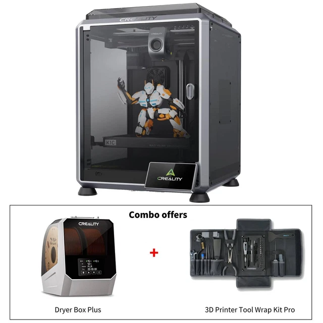 CREALITY K1C 3D Printer & Dryer box plus & Tool Wrap Kit Pro 600mm/s ...