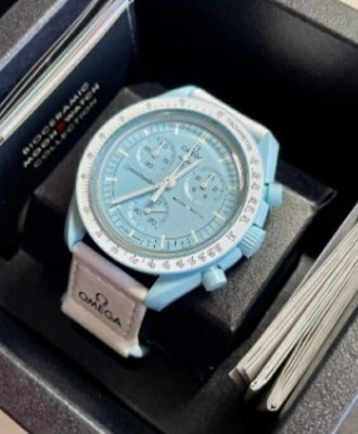 OMEGA X SWATCH Speedmaster Mission er Uranus £233.19 - PicClick UK