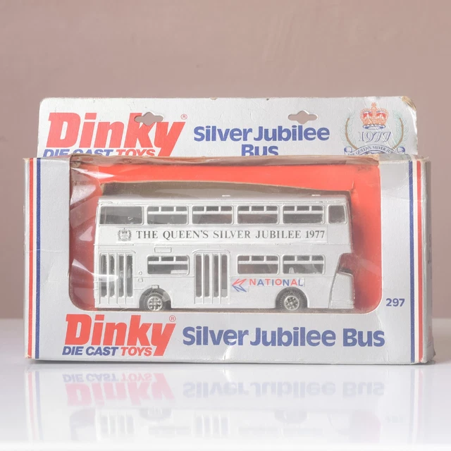 DINKY NO.297, QUEEN'S Silver Jubilee Atlantean Bus, 1977 With Box £9.00 ...