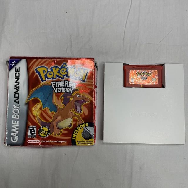 AUTHENTIC POKEMON FIRERED Version Game Boy Advance In Original Box GBA ...