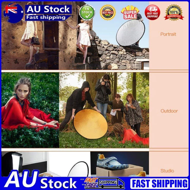 5 IN 1 Multi Disc Photography Studio Photo Collapsible Light Reflector ...