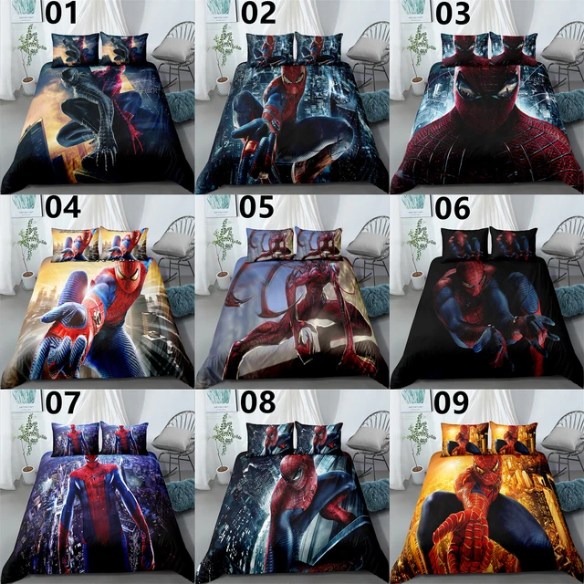 SPIDER-MAN SINGLE DOUBLE Queen King Super King Bed Quilt Doona Duvet Cover Set $62.03 - PicClick AU