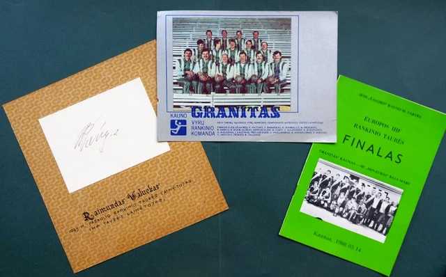 FIRMATO DA R. VALUCKAS RANKINIS PALLAMANO IHF CUP PROGRAMMA FINALE ...