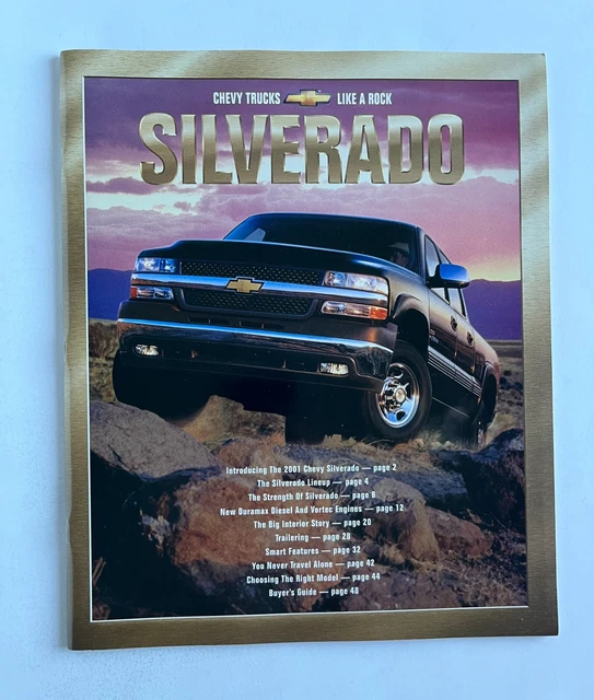 2001 CHEVROLET SILVERADO GM Dealership Brochure - 48 Pages $9.99 ...