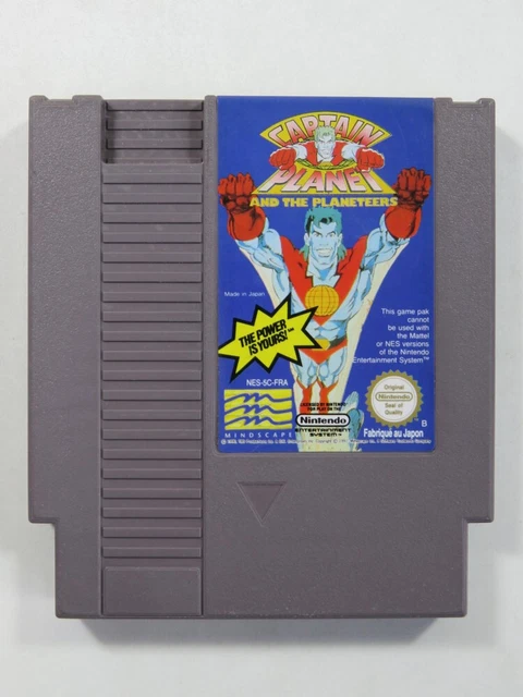 CAPTAIN PLANET AND The Planeteers Nintendo Nes Pal-B Fra (Cartridge ...