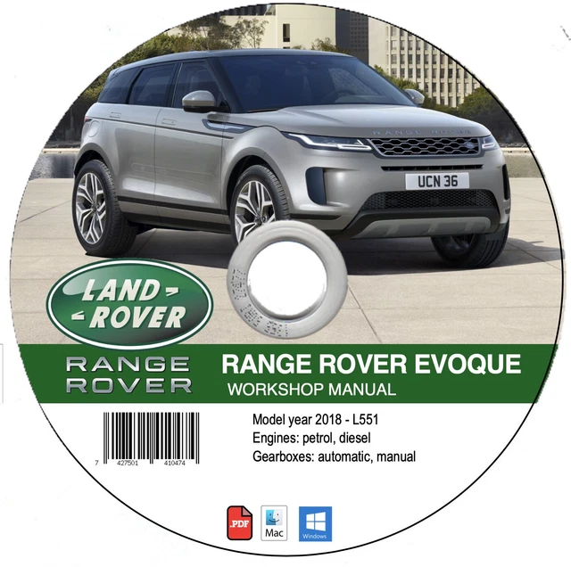 RANGE ROVER EVOQUE L551 (2018-2021) Manuel D'Atelier Sur CD EUR 13,83 ...