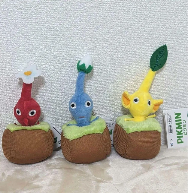 PIKMIN PULL-OUT MASCOT All 3 Types Set Prize Limited Stuffed Toy F/S ...