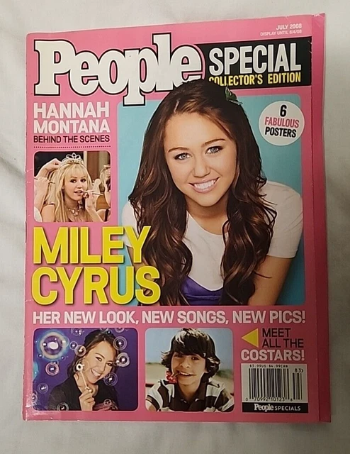 2008 PEOPLE MAGAZINE Miley Cyrus Hannah Montana Collectors Edition W/6 ...