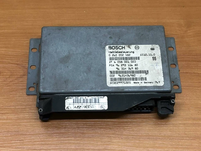 PEUGEOT GEARBOX CONTROL Module Unit Ecu Bosch 0260002482 zf6058001020 ...