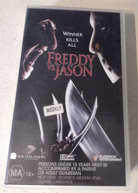 FREDDY VS JASON VHS Pal Small Box Ex rental nightmare on elm street ...