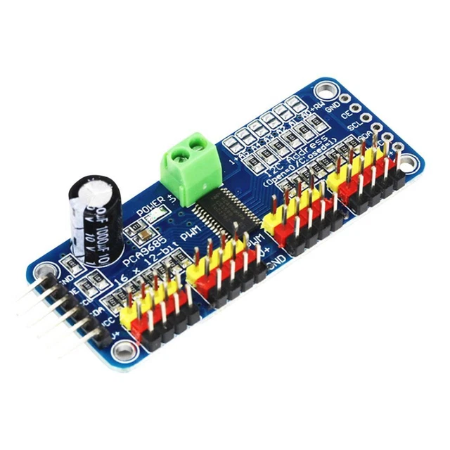 16 CHANNEL 12-BIT PWM/Servo Driver I2C Interface PCA9685 Module 40 ...
