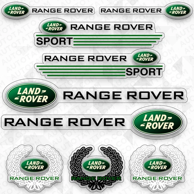 FOR LAND ROVER Racing Sport Car Logo Sticker Vinyl 3D Decal Stripes ...