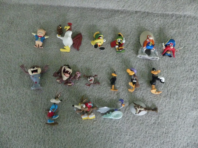 LOONEY TUNES PVC Figures Lot of 16 Set Foghorn Daffy Marvin Roadrunner ...