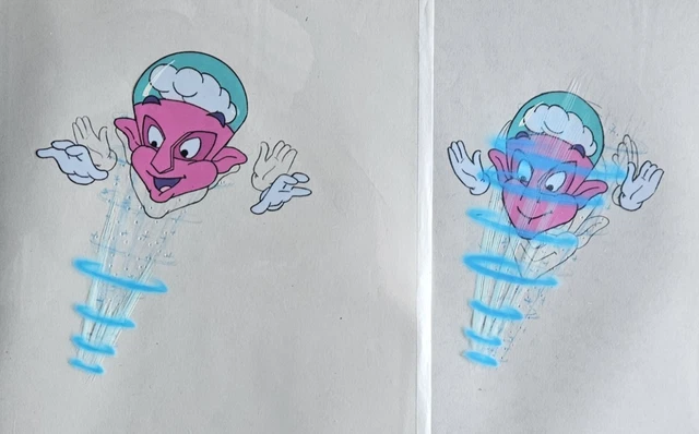 1991 WIDGET THE World Watcher Animation Cartoon Production Cel ...