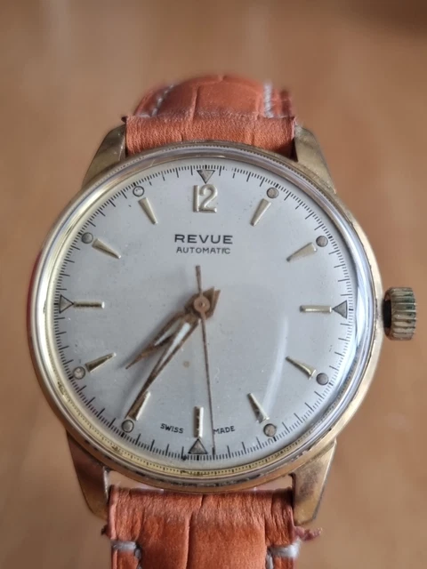 BELLISSIMO RARO OROLOGIO Da Polso Vintage Revue Automatico Uomo EUR 145 ...