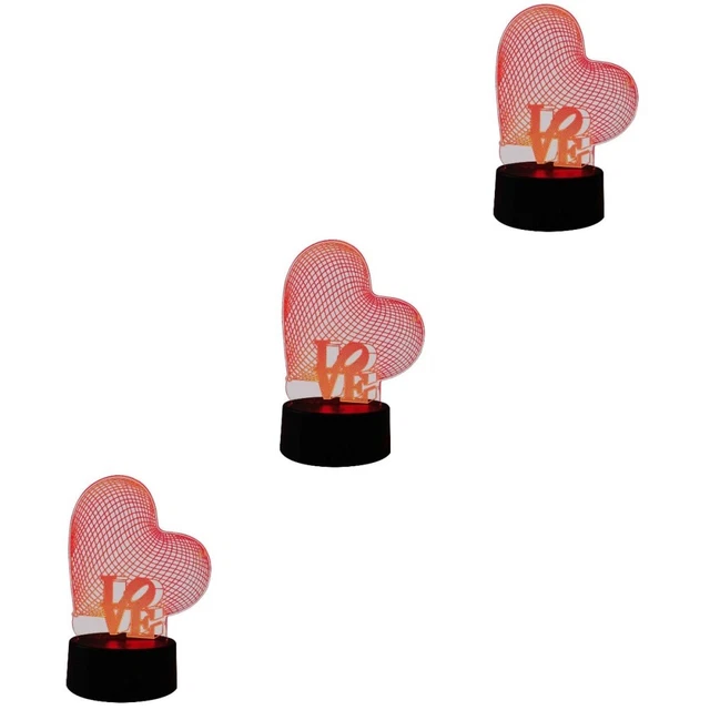 3 PIECES NOVELTY Lamp Led Gesture Night -shape Mom £39.29 - PicClick UK
