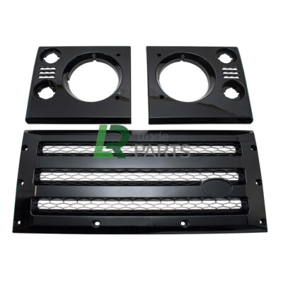 LAND ROVER DEFENDER Xs New Front Grille & Surrounds Kit Upgrade - Gloss ...