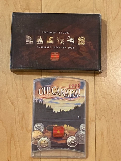2003 ROYAL CANADIAN Mint Specimen Set + 1998 Oh! Canada Proof - Sealed ...