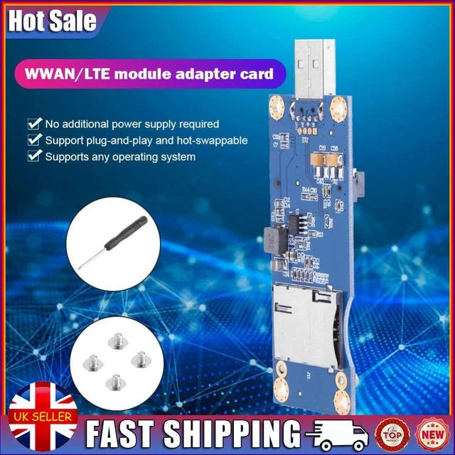MINI PCI-E TO USB Adapter+SIM Slot 6/8pin for WWAN LTE Computer Module Card £9.09 - PicClick UK