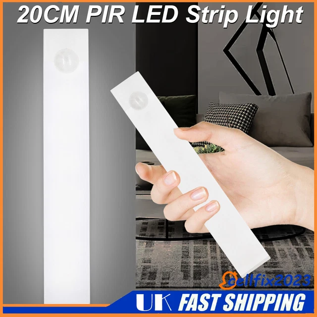 20CM LED STRIP Night Light PIR Cold White Magnetic Home Step Cabinet ...