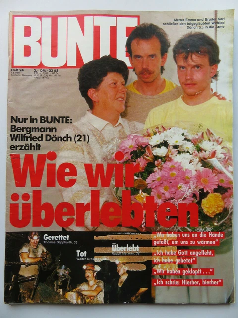 BUNTE NR 24/1988, Roy Black, Maria Schell, Leonard Cohen, Vera Brühne ...