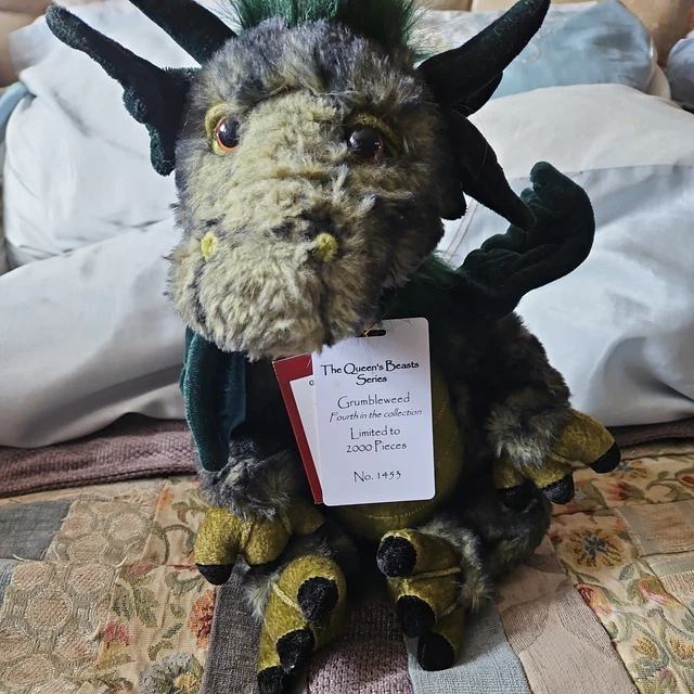 TEDDY CHARLIE BEARS Grumbleweed Dragon Queen's Beast series n 1453/2000 ...