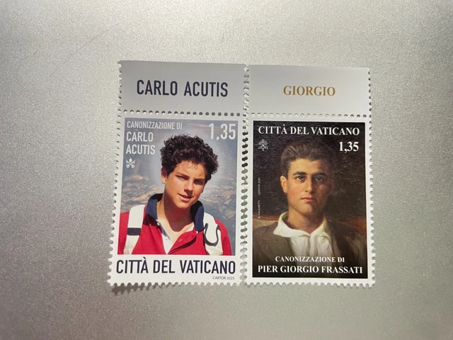 2025 VATICANO CANONIZZAZIONE di Carlo Acutis e Pier Giorgio Frassati ...