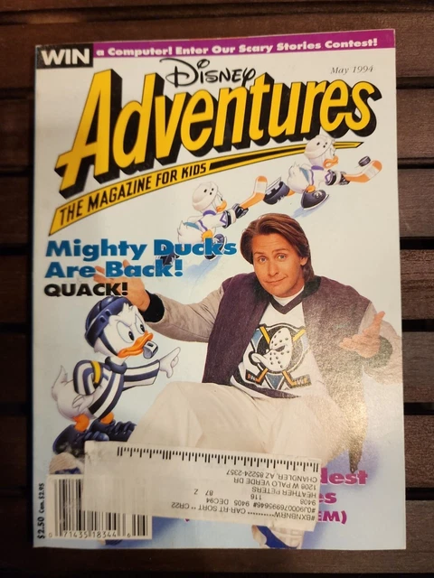 DISNEY ADVENTURES MAGAZINE May 1994 Emilio Estevez Mighty Ducks Are ...