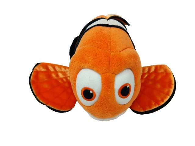 DISNEY STORE FINDING Nemo Marlin Dad Soft Plush Toy Clown Fish Stamped ...