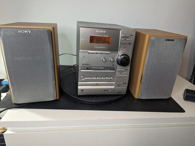 SONY CMT-CP33MD MICRO HiFi Shelf Stereo System-CD/Tape/MD/Tuner WORKING ...