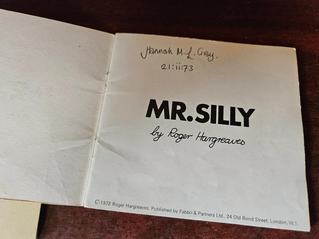 VINTAGE 1970S MR MEN BOOKS MR FORGETFUL SILLY STRONG £4.75 - PicClick UK