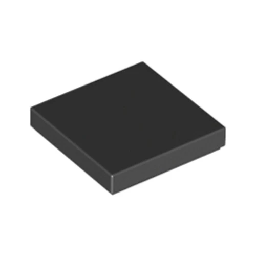 LEGO LADRILLOS PARTES 100x Negro 2x2 Baldosa Plano Delgado Conjunto ...